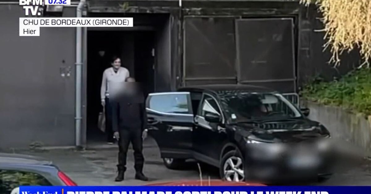 Pierre Palmade sorti du CHU de Bordeaux : visage face caméra, l ...