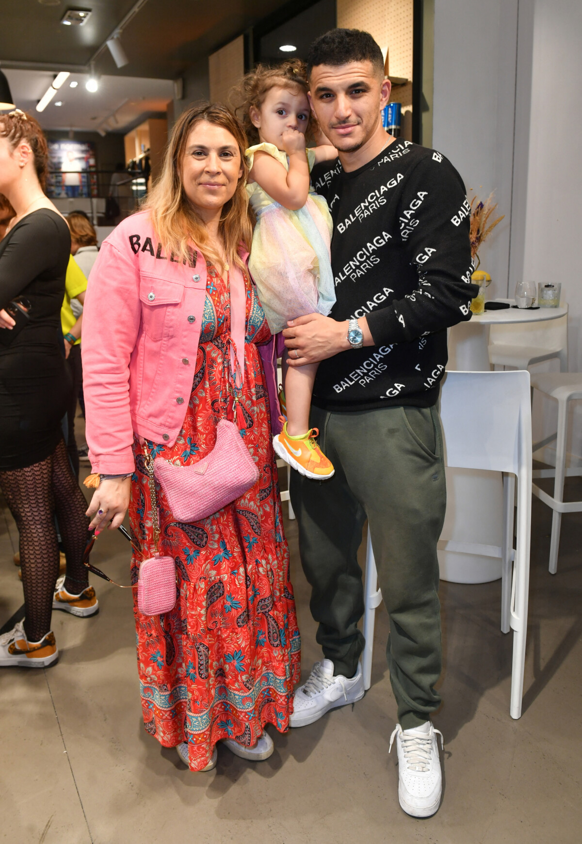 Photo : Marion Bartoli, son compagnon Yahya Boumediene et leur fille ...