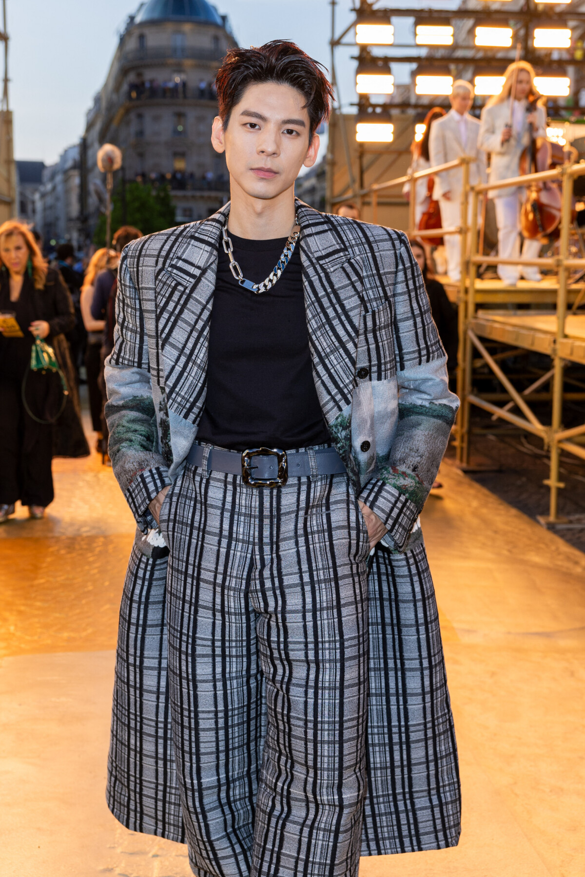 Photo : Austin Lin - Arrivées au défilé de mode masculine prêt à porter ...