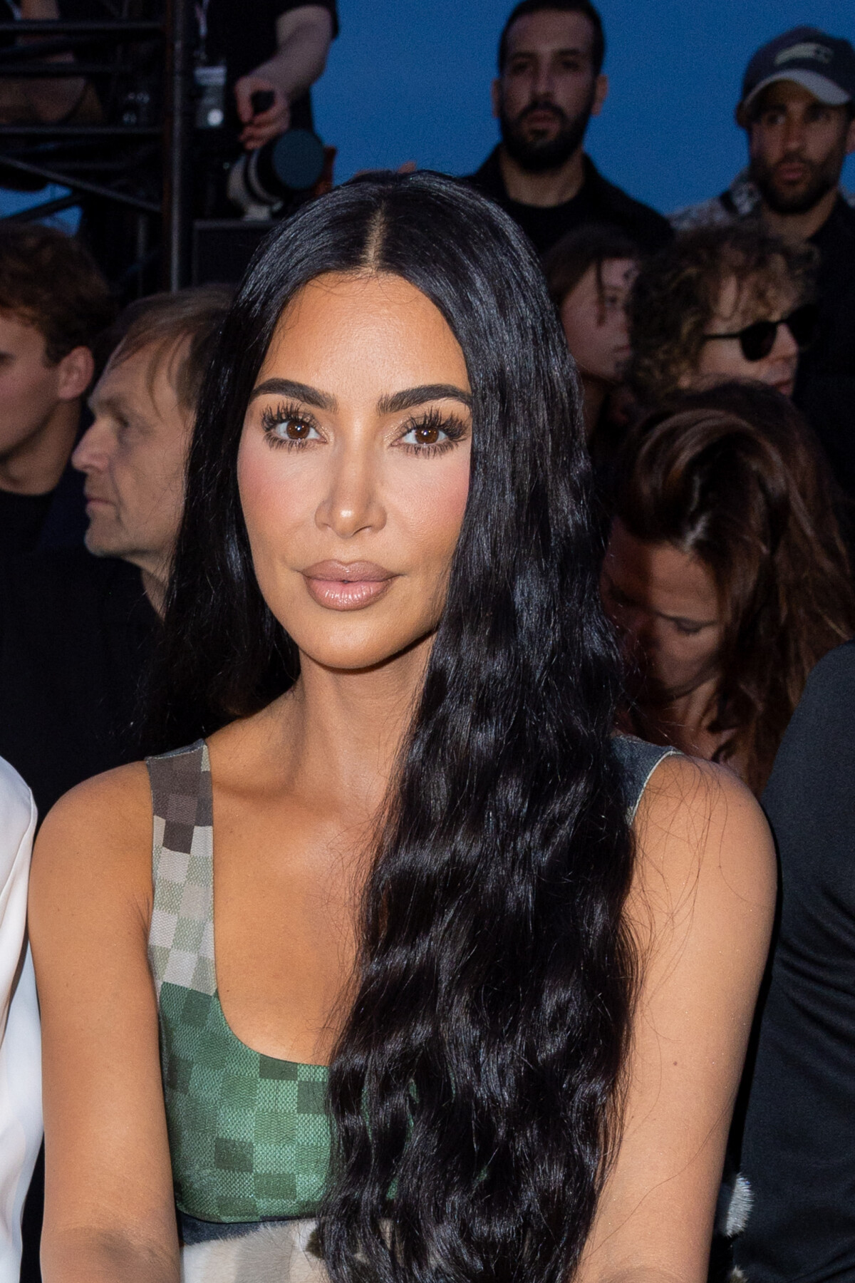 Photo : Kim Kardashian - Front Row du défilé de mode masculine prêt à ...