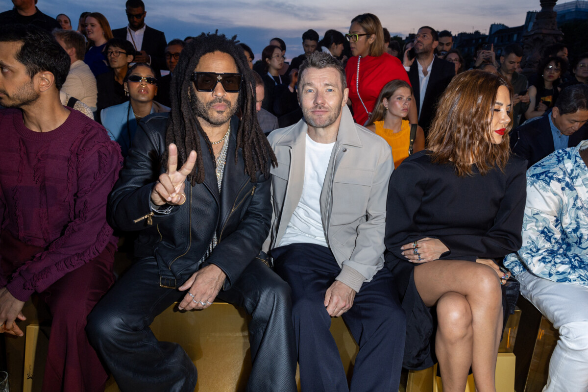 Photo : Lenny Kravitz et Joel Edgerton - Front Row du défilé de mode ...