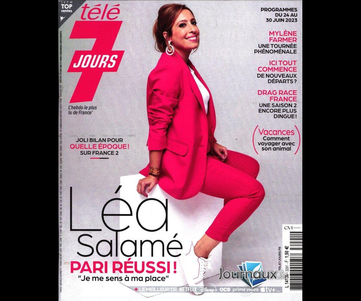Photo : Léa Salamé faisait la couverture de "Télé 7 Jours" ce lundi 19 juin 2023. - Purepeople