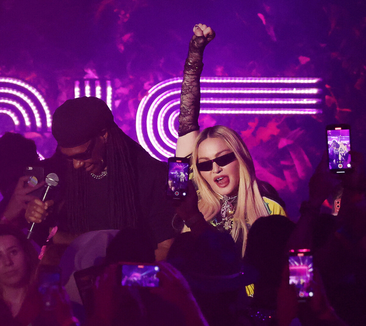 Photo : Madonna avec son fils David Banda, sa fille Mercy James, ses ...