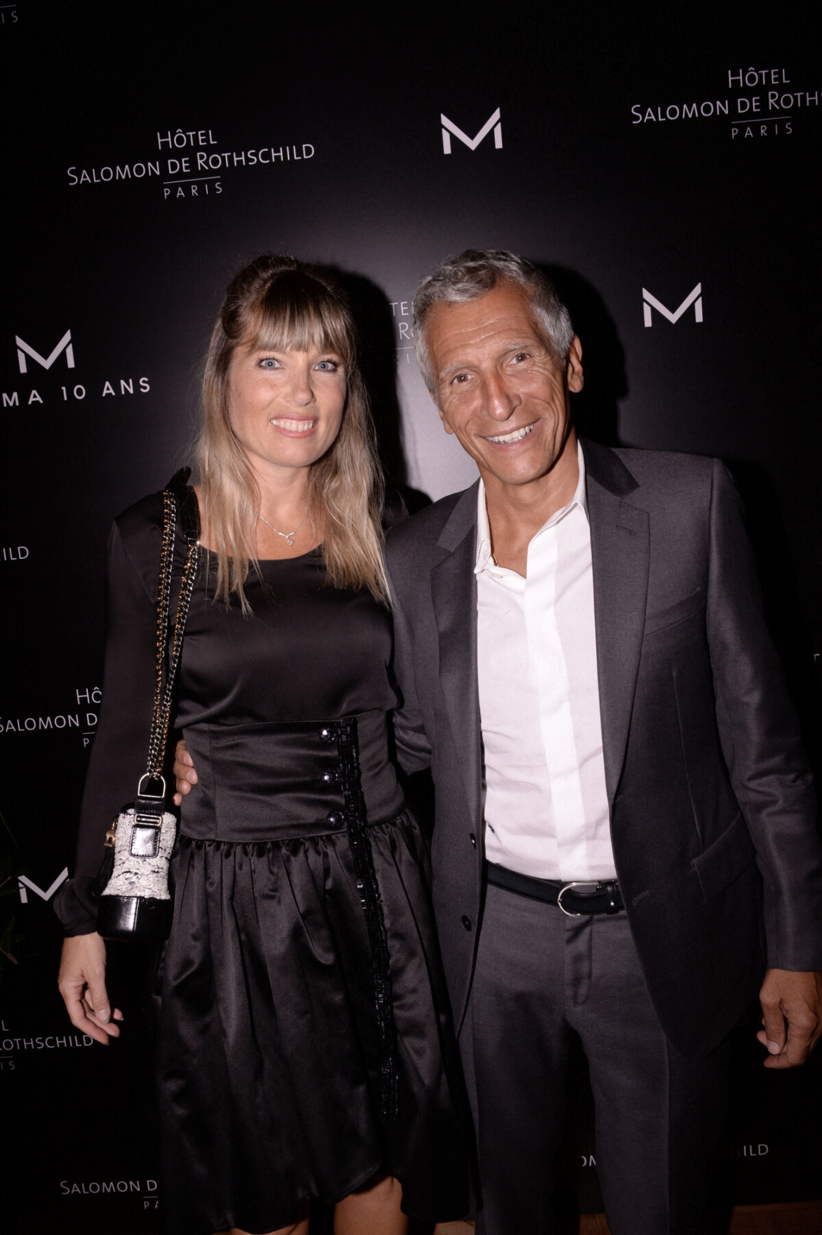 Photo : Exclusif - Nagui avec sa femme Mélanie Page - Moma Group fête ...