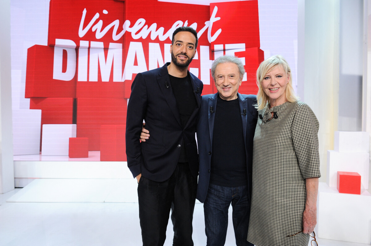 Photo : Exclusif - Tarek Boudali, Michel Drucker et Chantal Ladesou ...