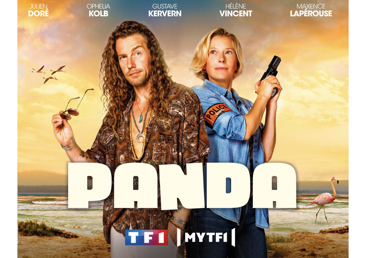 Photo : Julien Doré et Ophélia Kolb, stars de la nouvelle série de TF1 "Panda". - Purepeople