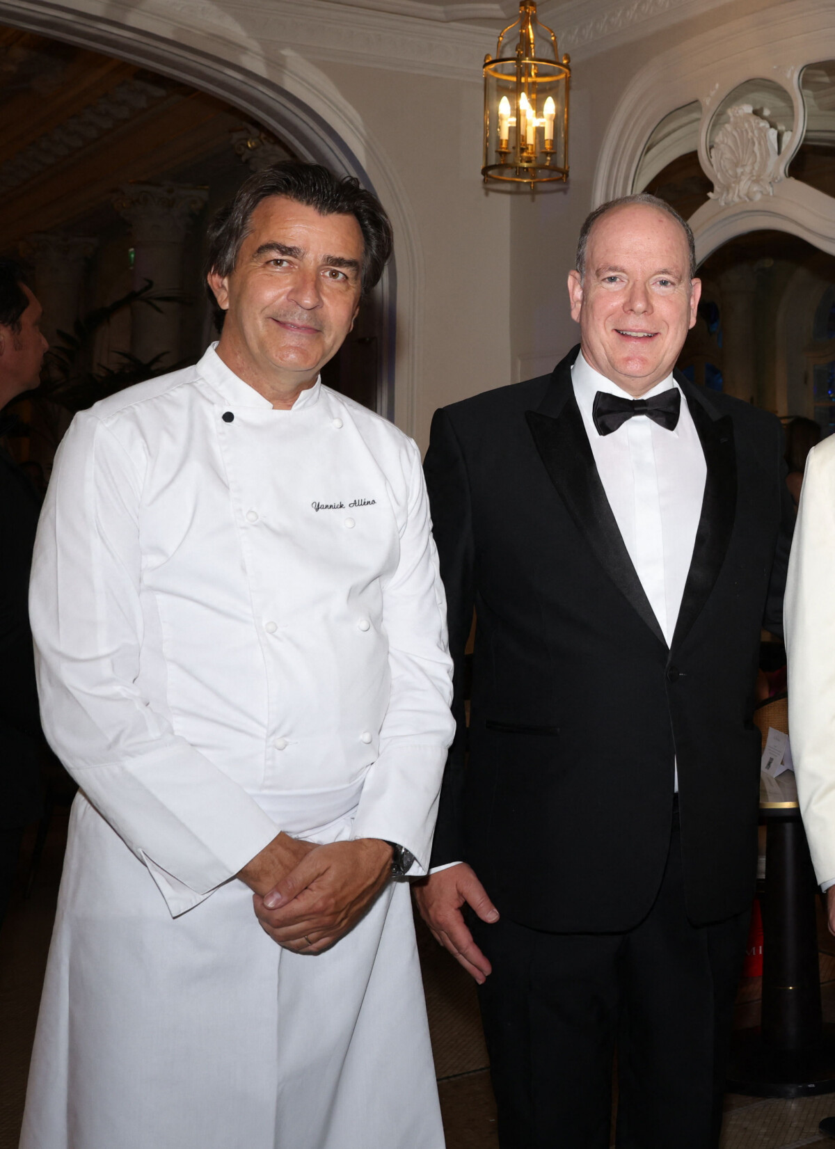 Photo : Exclusif - Le chef Yannick Alleno, le prince Albert II de Monaco - Soirée "Dreaming in ...
