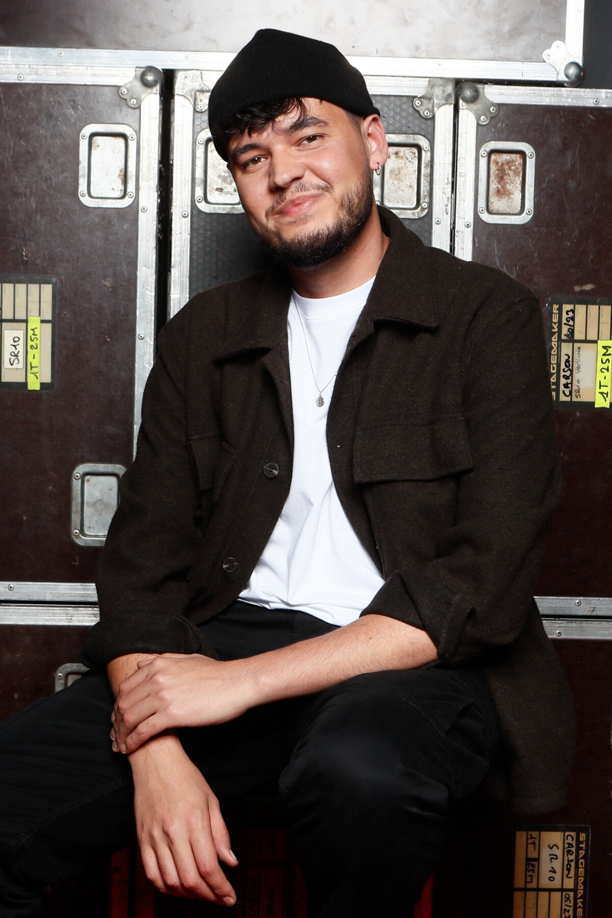 Photo : Exclusif - Joseph Kamel - Backstage de l'enregistrement de l ...