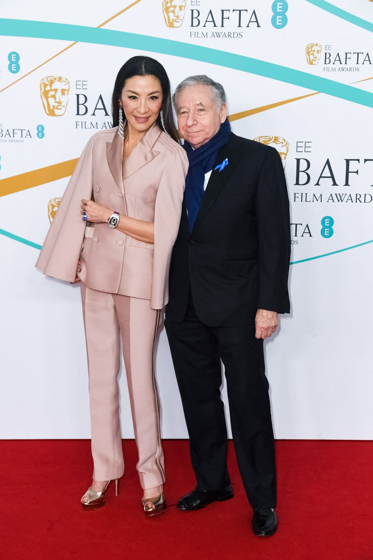 Photo : Michelle Yeoh, Jean Todt au photocall de la 76ème cérémonie des ...