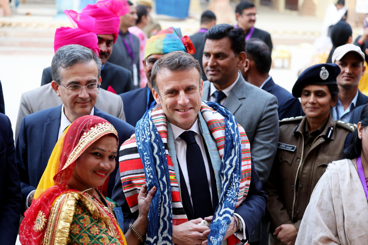 Photo : Notre président de la République, Emmanuel Macron, est ...