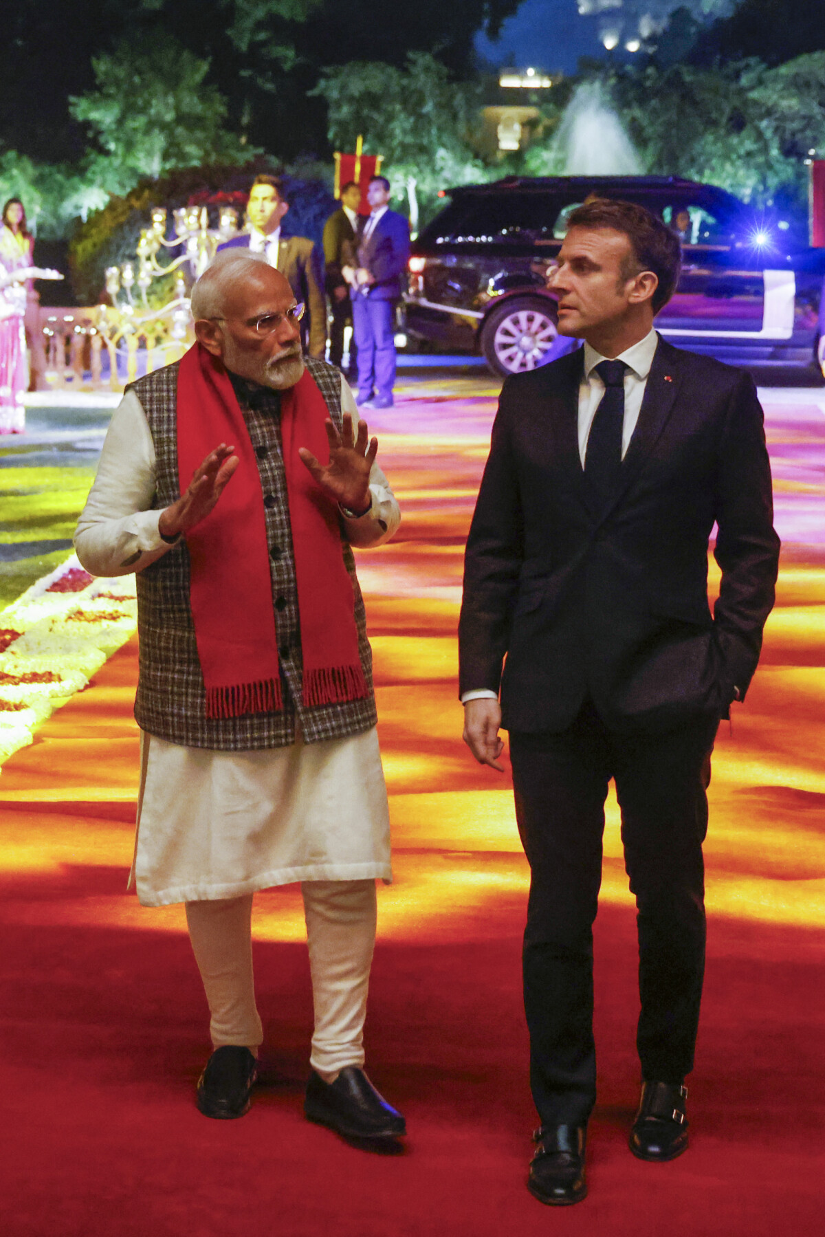 Photo : Le Premier ministre indien Narendra Modi et le président ...