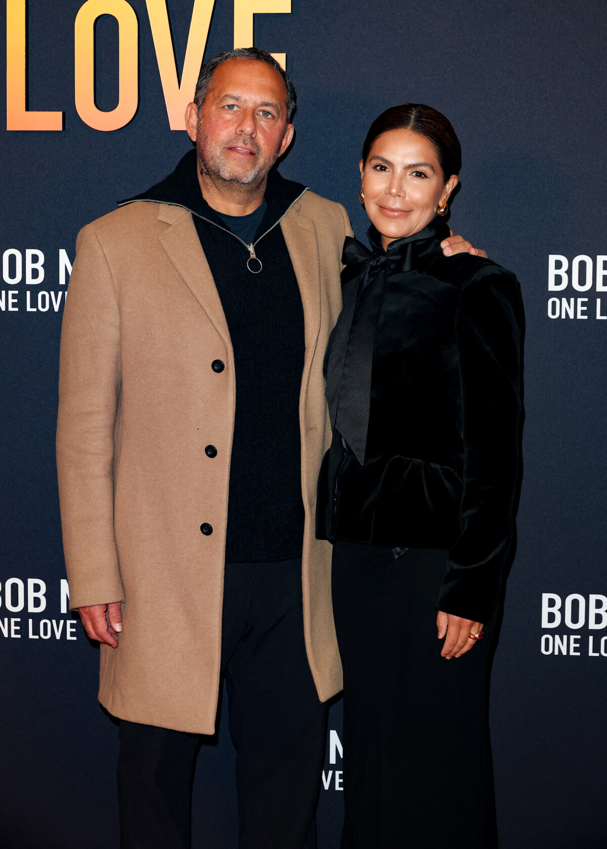 Photo : Robert Teitel et sa femme - Première du film "Bob Marley One ...