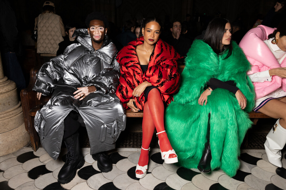 Photo : Christina Milian au défilé Chen Peng mode femme automne / hiver 2024-2025 lors de la ...