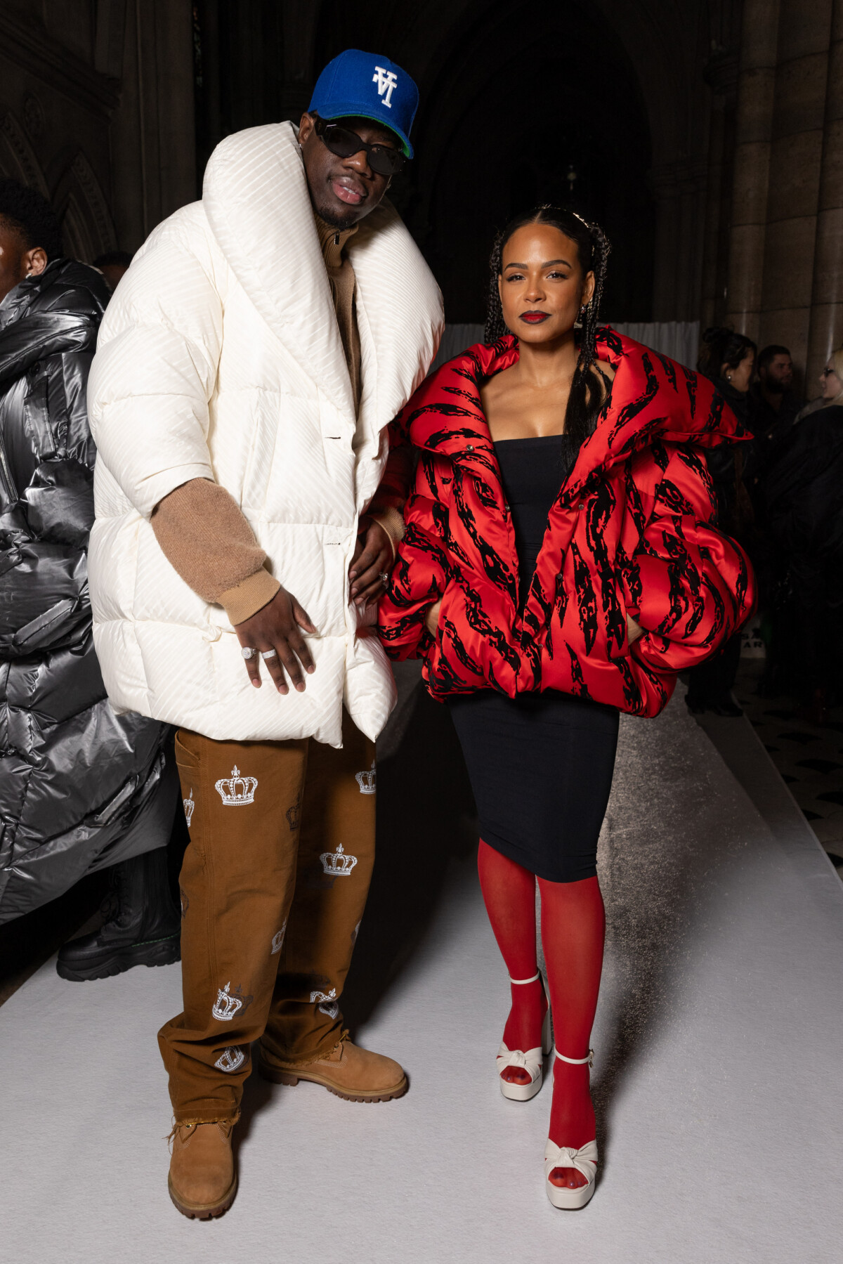 Photo : Franglish et Christina Milian au défilé Chen Peng mode femme ...