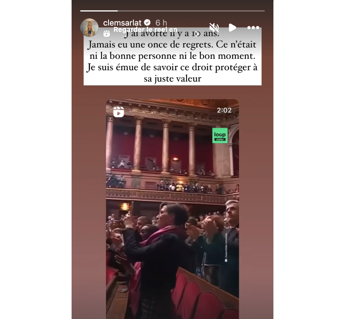 Photo : "J'ai avorté il y a 10 ans", raconte Clémentine Sarlat - Purepeople