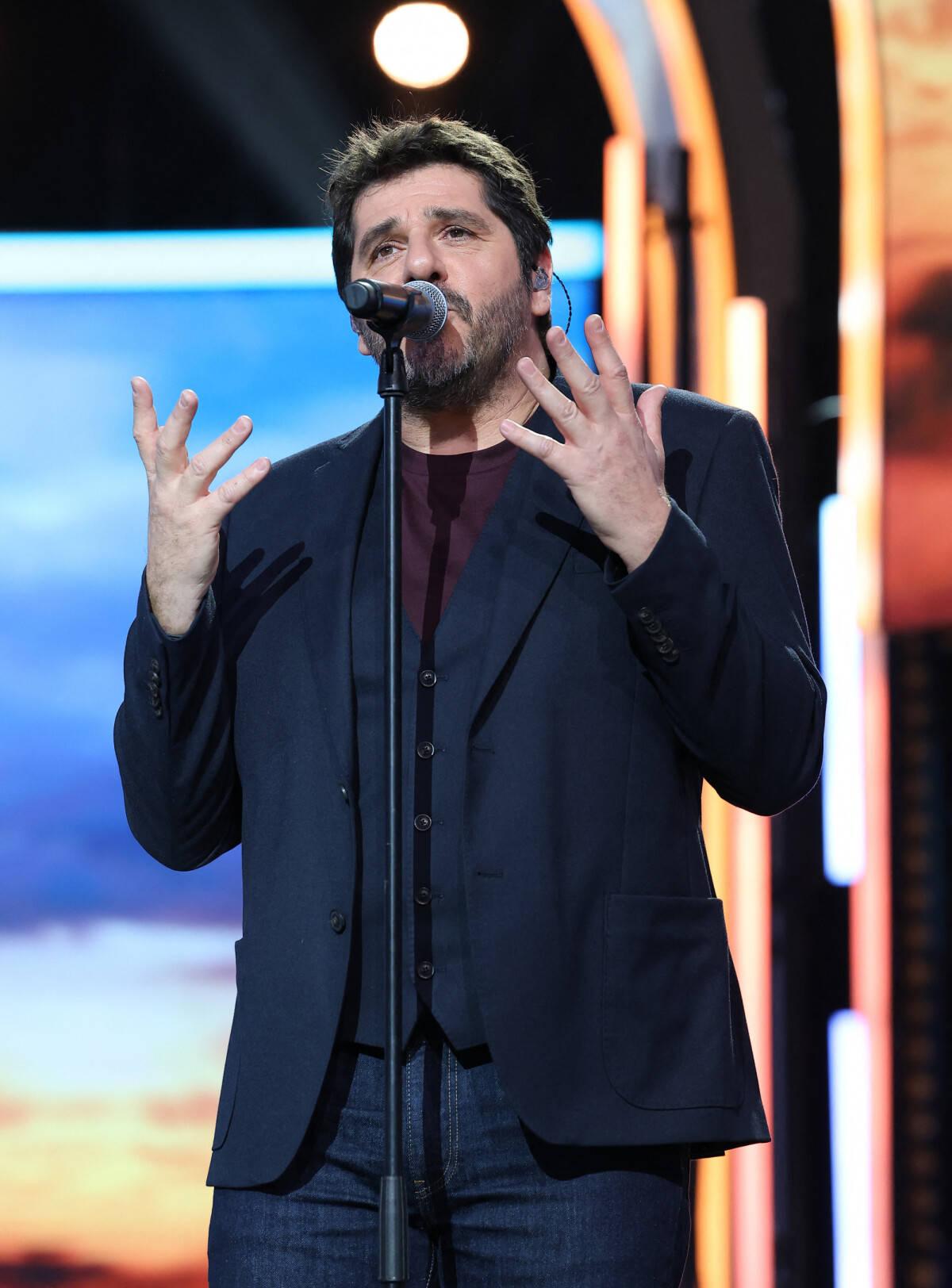 Photo : Patrick Fiori - Les personnalités se mobilisent lors de la ...