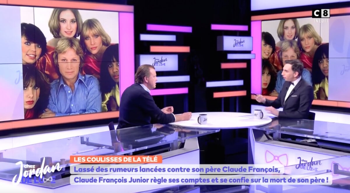 Photo : Claude François Jr face à Jordan De Luxe sur le plateau de Chez ...