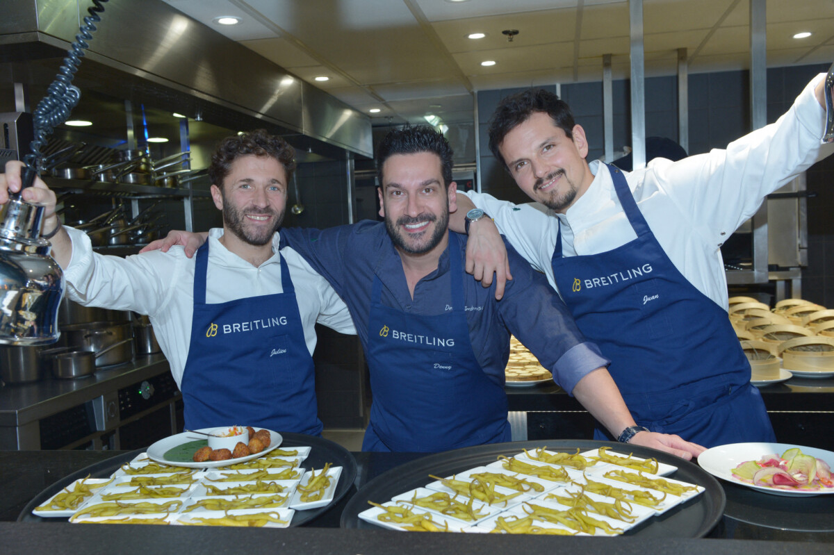 Photo : Les chefs Julien Duboué (saison 5 de Top Chef) , Denny Imbroisi ...