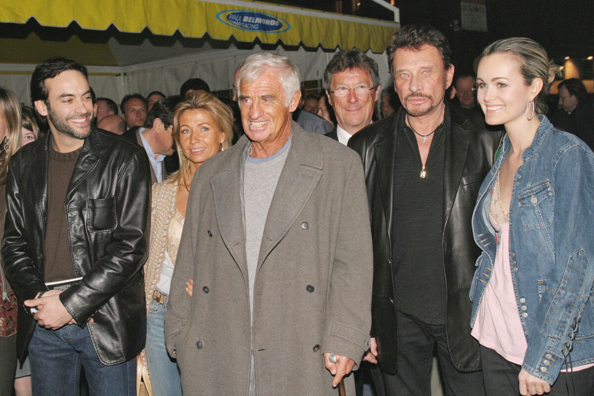 Photo : Anthony Delon, Natty et Jean-Paul Belmondo, Johnny Hallyday et ...