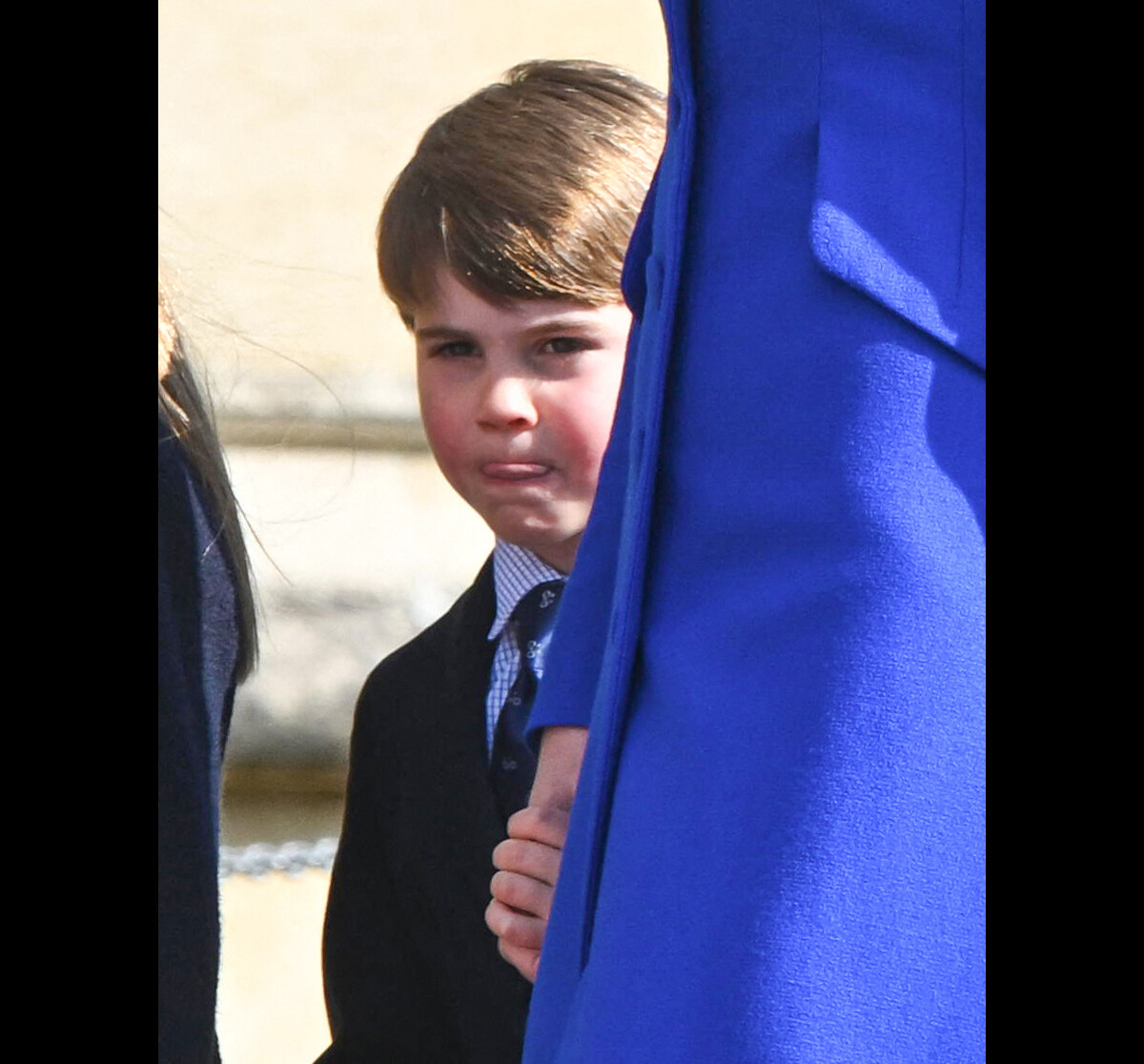 Photo : Le prince Louis assiste au service des matines de Pâques à la ...