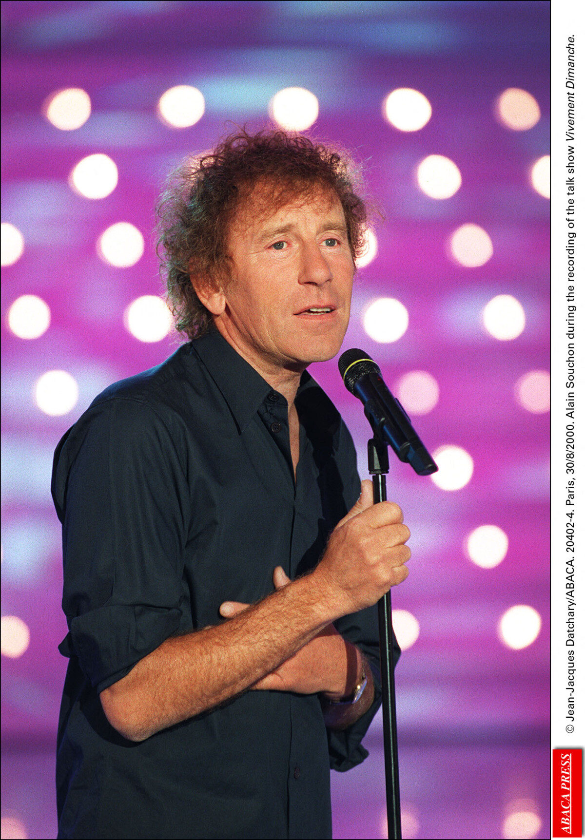 Photo : © Jean-Jacques Datchary/ABACA. Paris, 30/8/2000. Alain Souchon ...