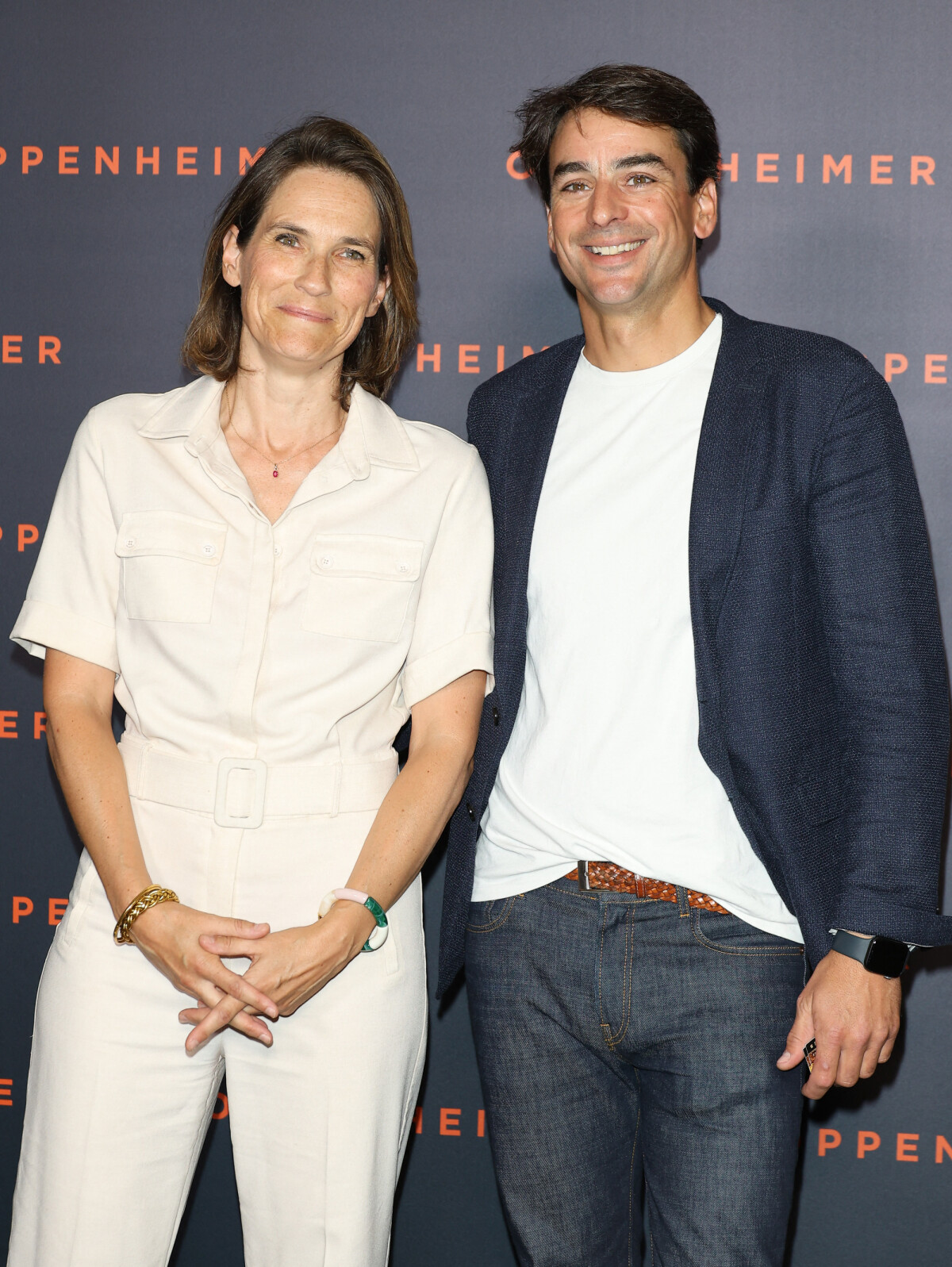 Photo : Claire Fournier et son mari Julian Bugier - Première du film ...