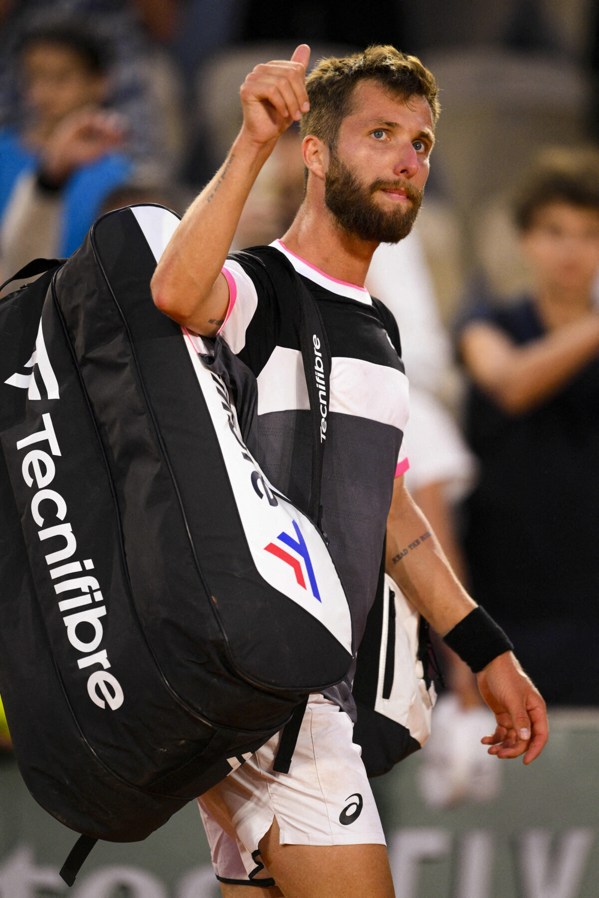 Photo : Corentin Moutet (Fra) lors des internationaux de tennis de ...