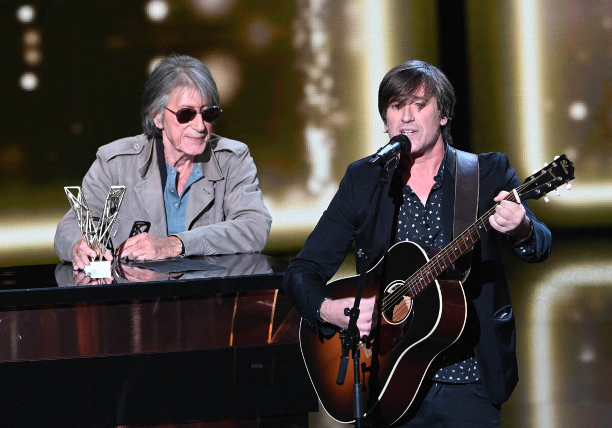 Photo : Jacques Dutronc (Victoire d'honneur) et Thomas Dutronc lors de ...