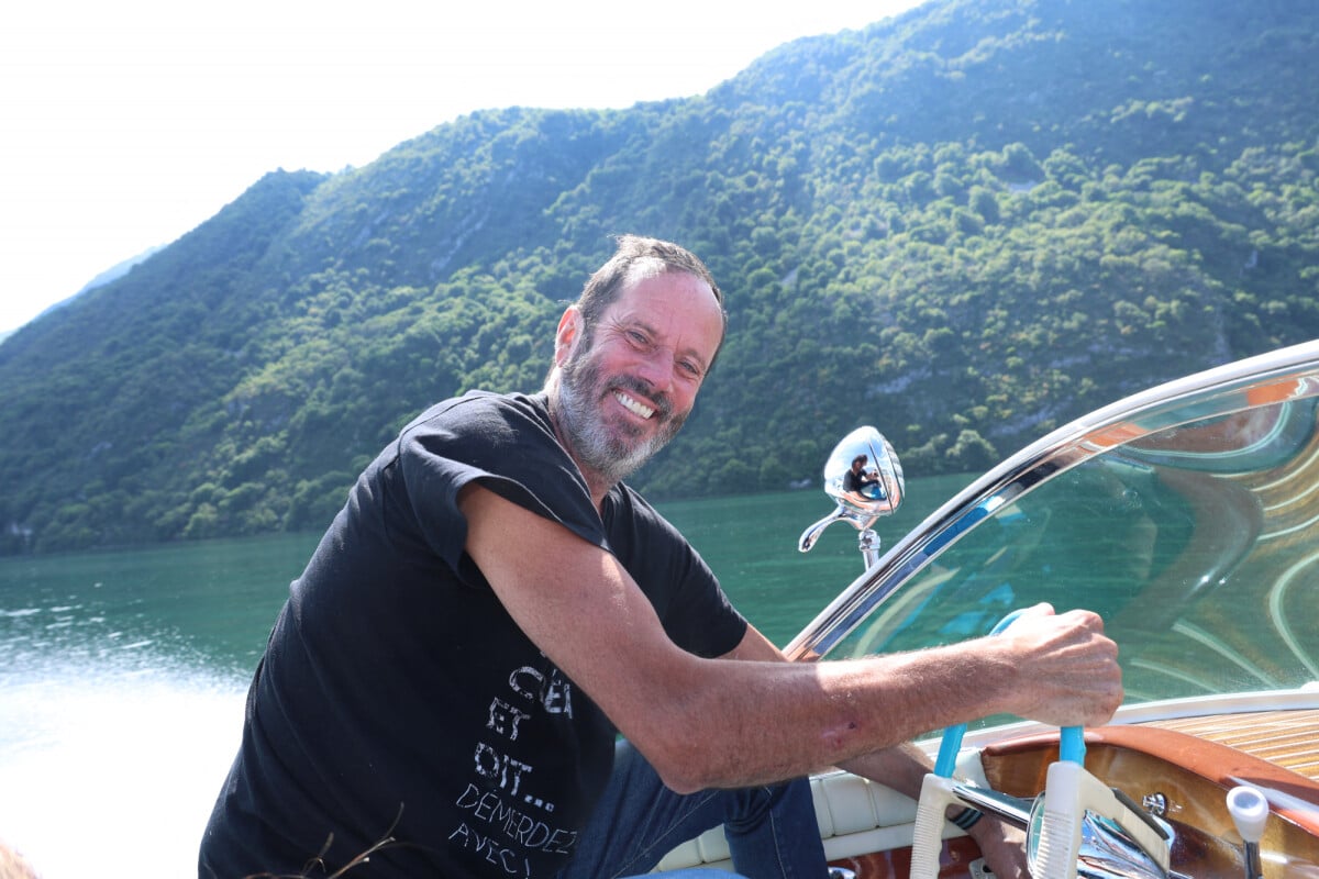 Photo : Exclusif - Christian Vadim en Riva sur le Lac du Bourget lors ...