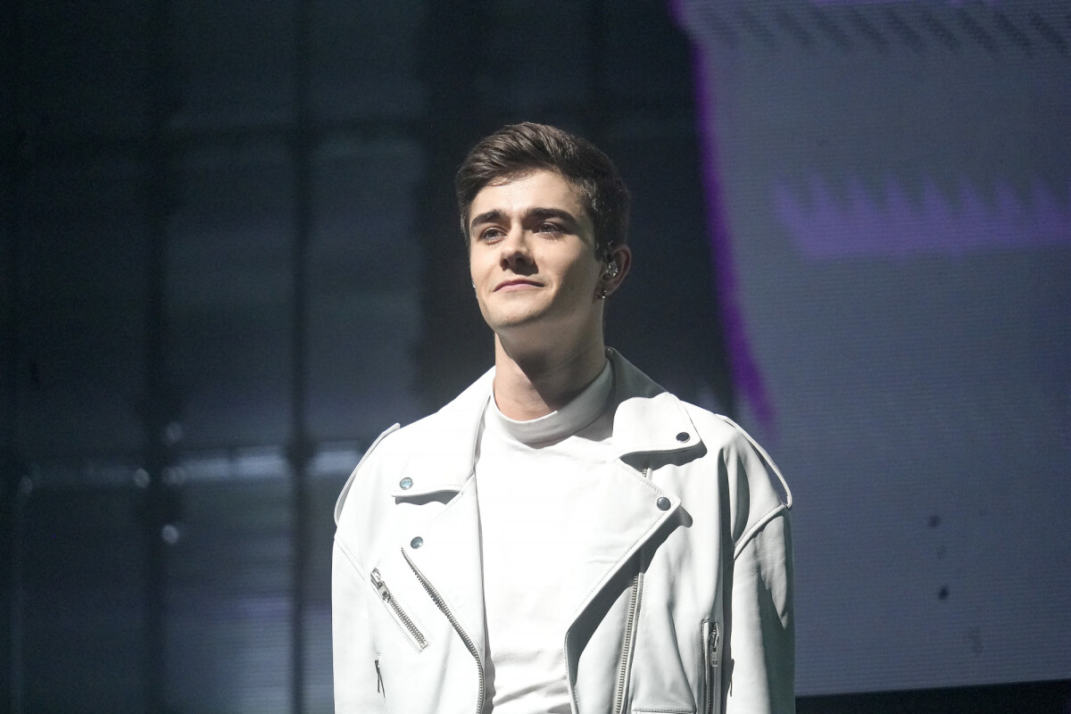 Photo : Axel Marbeuf lors du concert de la Star Academy à Lyon, le 15 ...