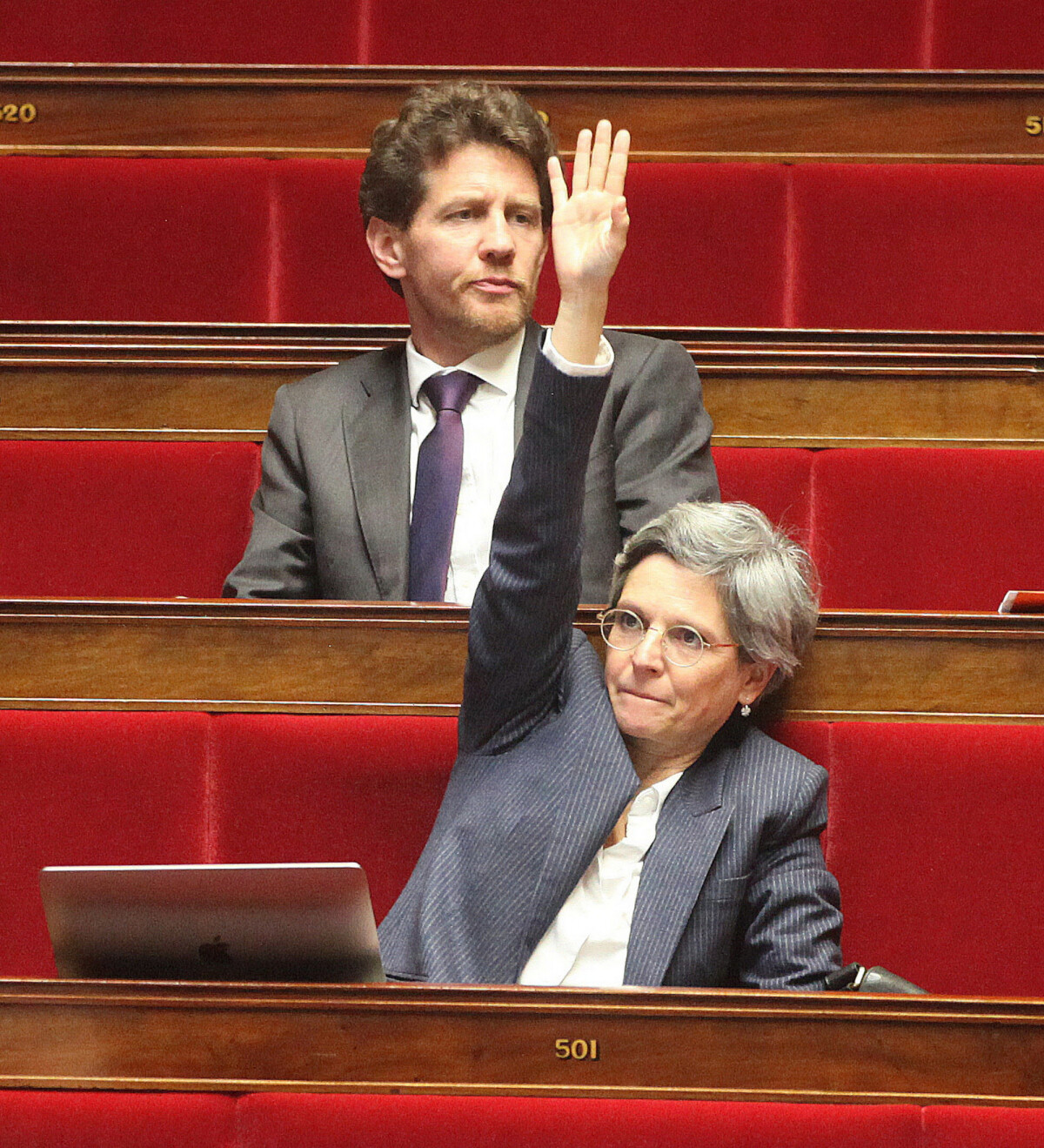 Photo : Sandrine Rousseau - Questions au gouvernement à l'Assemblée ...