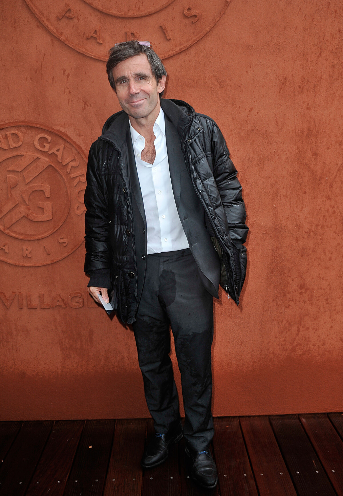 Photo : David Pujadas - People au village des Internationaux de France ...