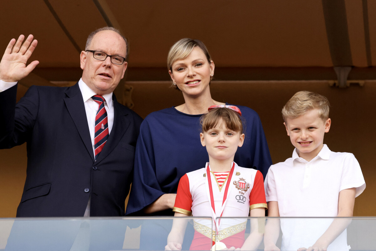 Photo : Exclusif - Le prince Albert II de Monaco , la princesse Charlene, le prince Jacques et ...