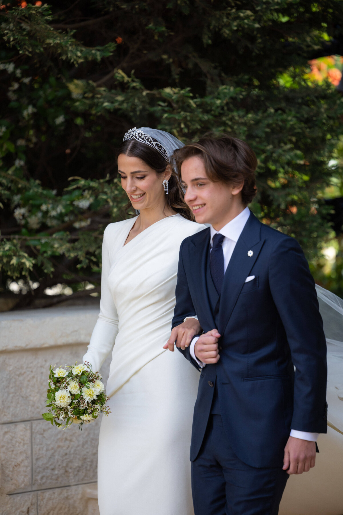 Photo : Le prince Haschem, Rajwa Al-Saif - Mariage du prince Hussein ...