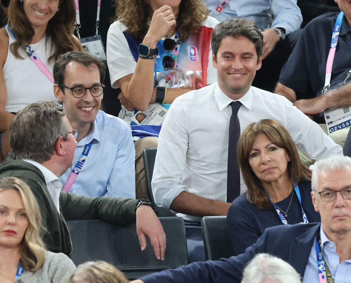 Photo : Thibault Deloye, Gabriel Attal et Anne Hidalgo - Les célébrités ...