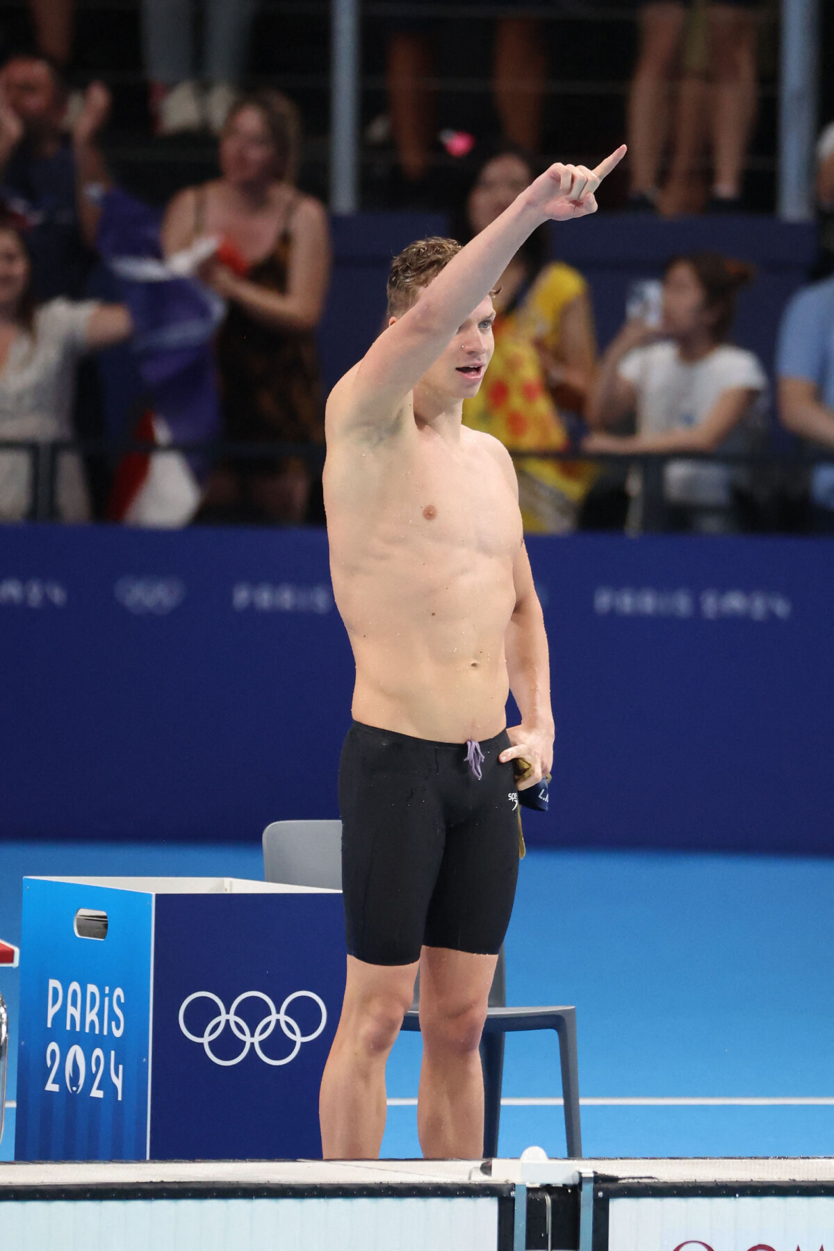 Photo : 31 juillet 2024, Paris, Ile de France, France : Leon Marchand ...