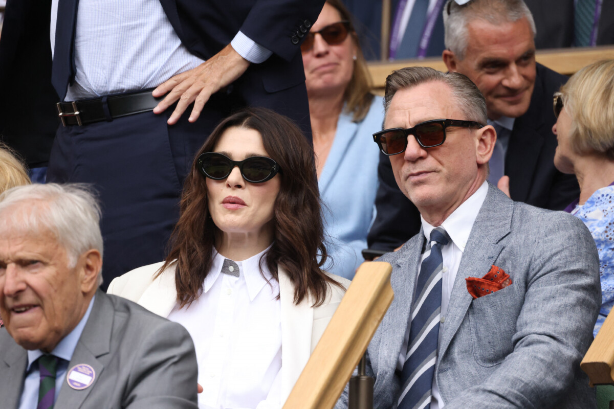 Photo : Rachel Weisz et Daniel Craig regardent Carlos Alcaraz vs Novak ...
