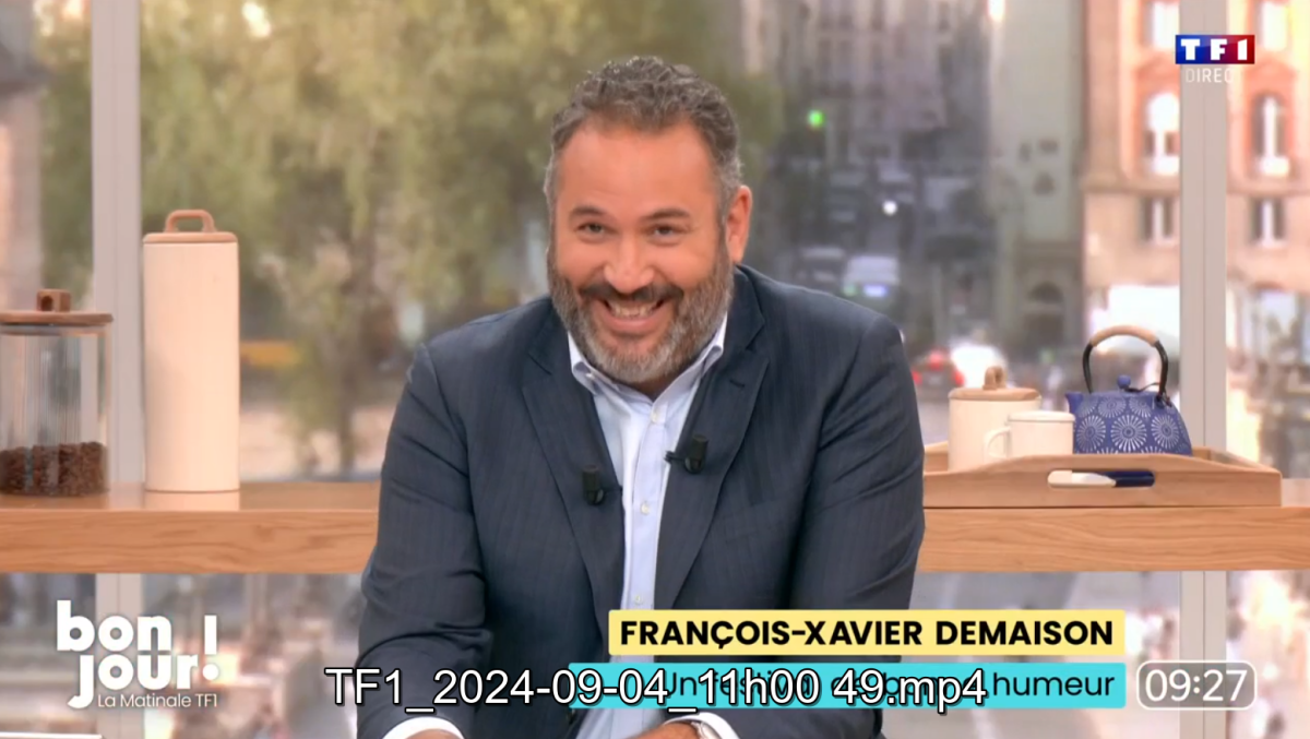 Photo : L'animateur en a profité pour le questionner sur ses débuts ...