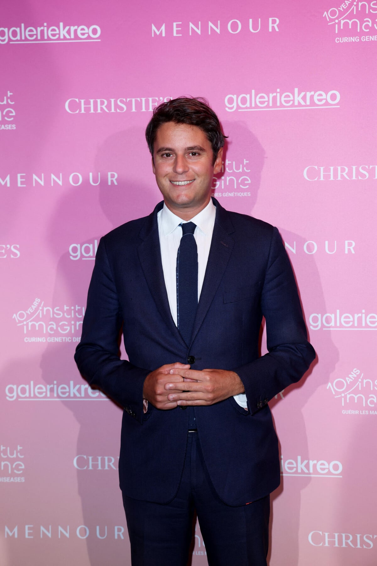 Photo : Gabriel Attal lors de la soirée de gala "Heroes for Imagine ...