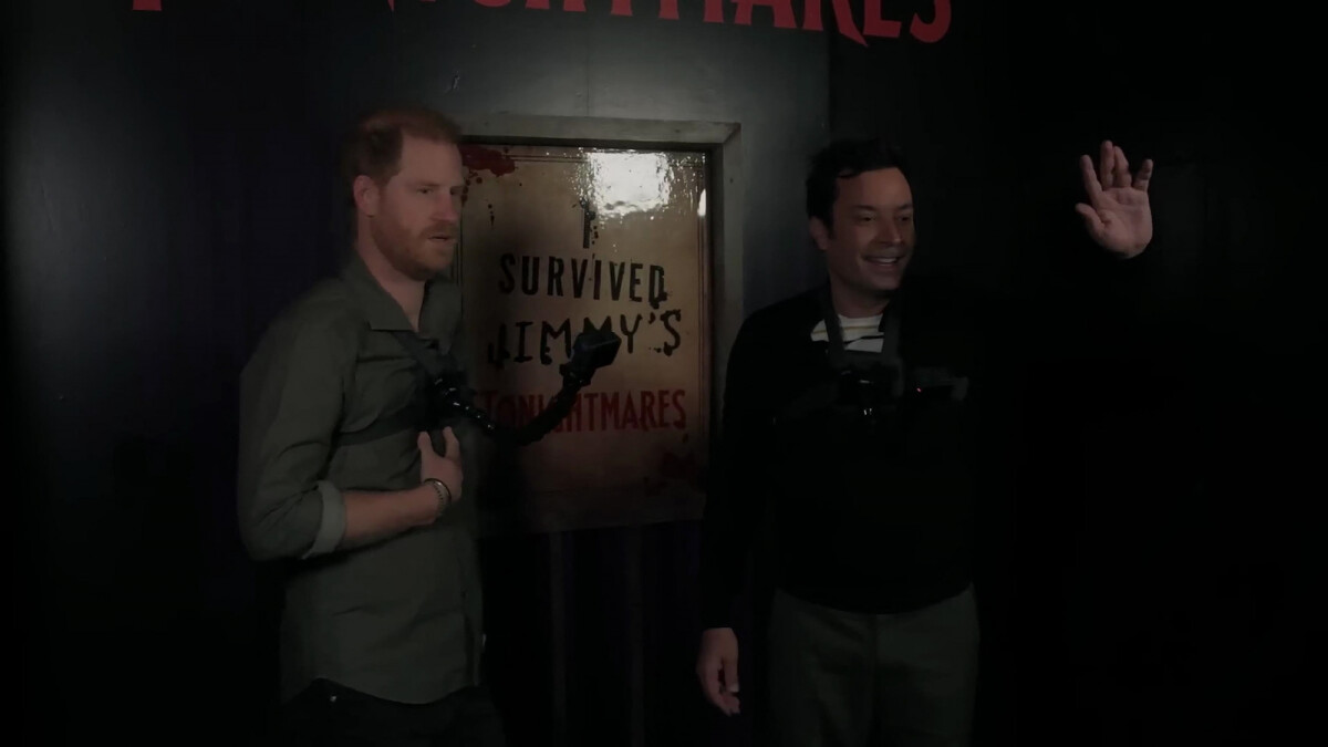 Photo : Jimmy Fallon et le prince Harry se sont mis dans l'esprit d ...