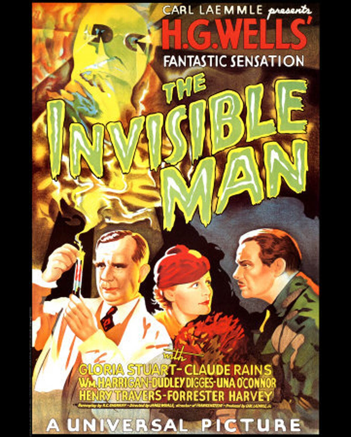 Photo : L'affiche de L'homme invisible, de James Whale, sorti en 1933 ...