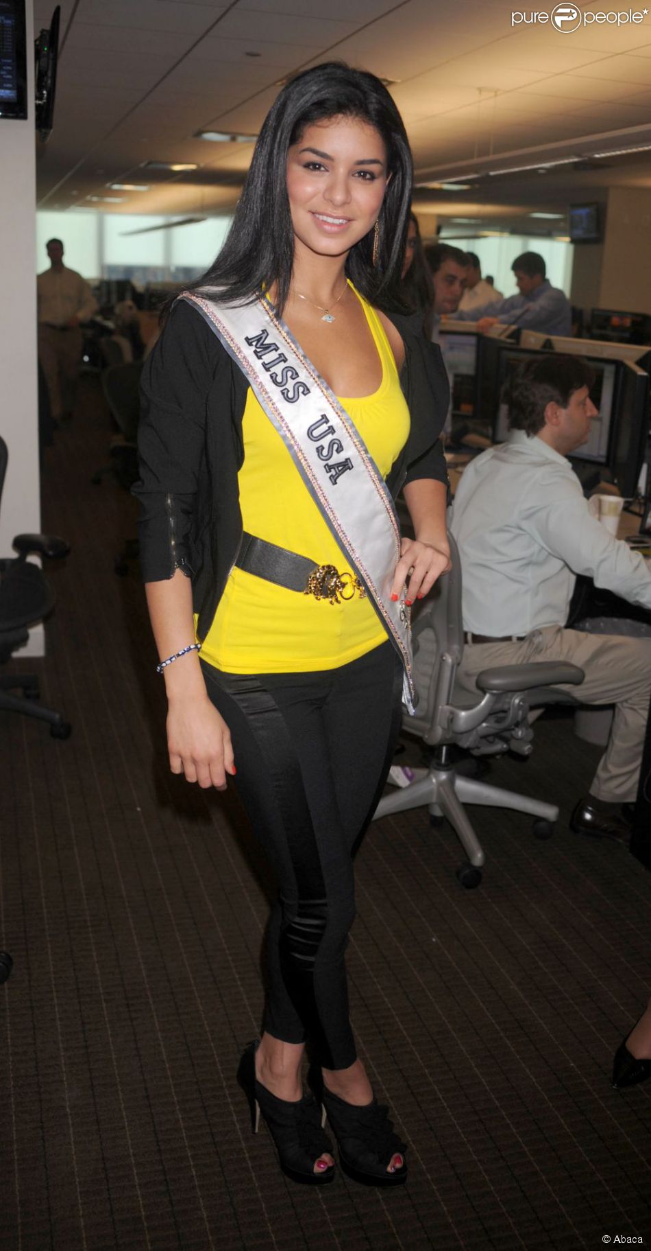 Rima Fakih, Miss USA, lors de la journée de charité BTIG's, à New York ...