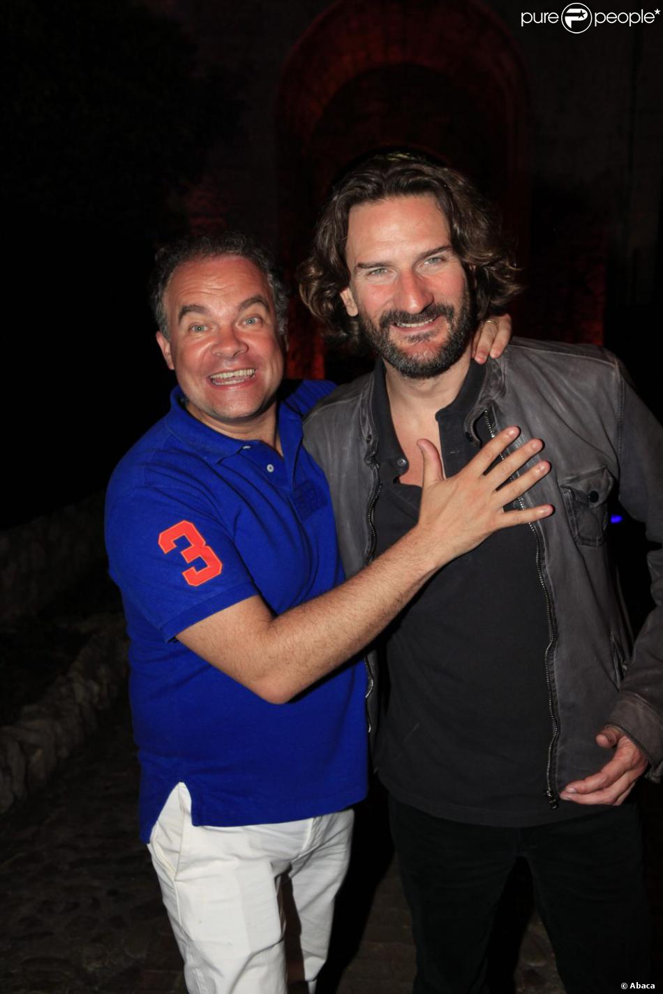 Thomas Herve et Frédéric Beigbeder lors de la soirée Canal + sur la ...