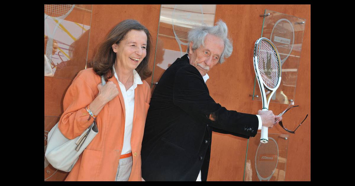 Jean Rochefort et sa femme Françoise à Roland-Garros, le 3 juin 2011 ...