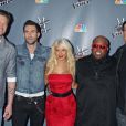 Adam Levine, Christina Aguilera, Blake Shelton et Cee Lo Green ...