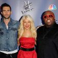 Adam Levine, Christina Aguilera, Blake Shelton et Cee Lo Green ...