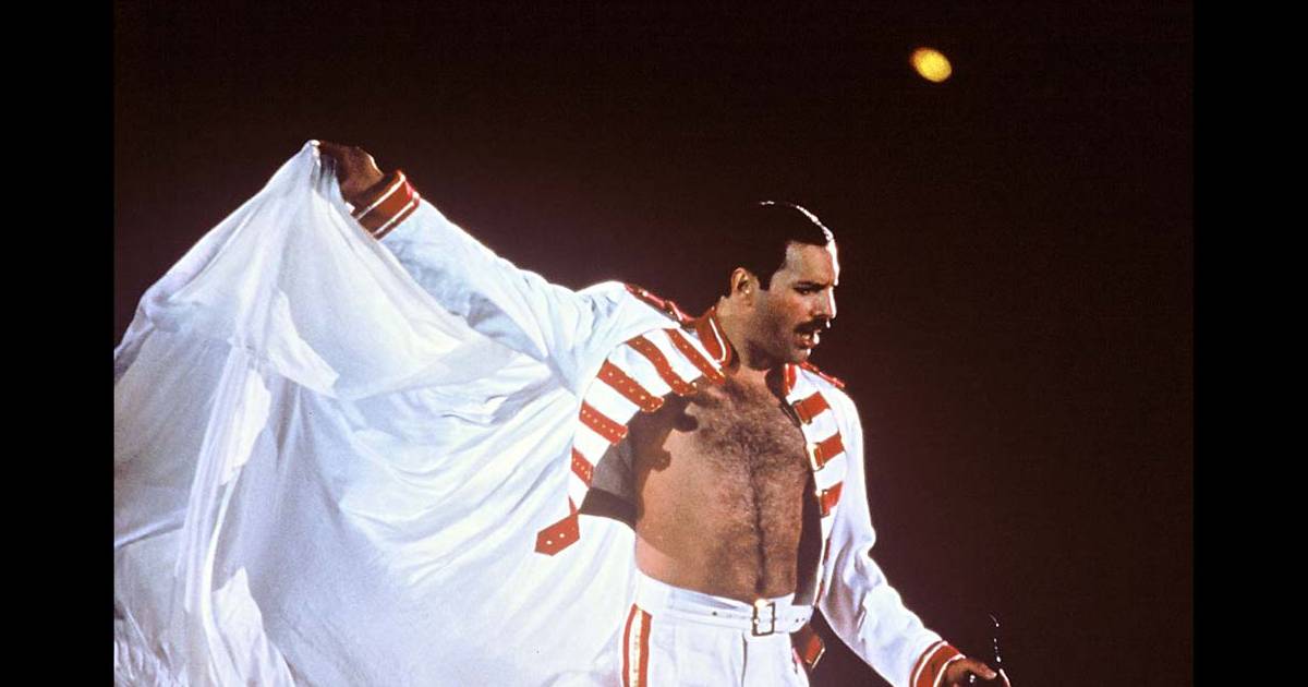 Queen en concert à Manchester, le 16 juillet 1986. - Purepeople