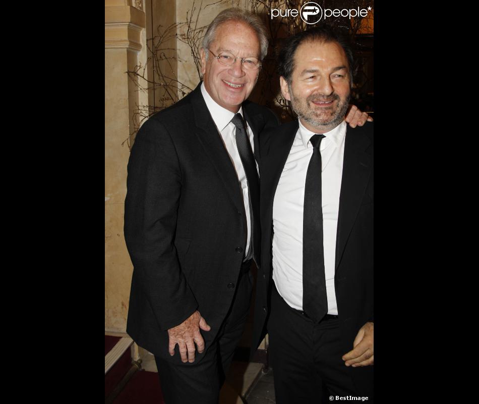 Denis Olivennes et Bernard Murat lors de la générale de la pièce ...