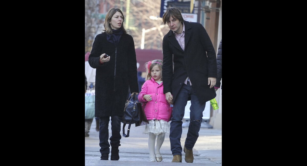 Photo : Sofia Coppola, son mari Thomas Mars et leur fille Romy à New ...