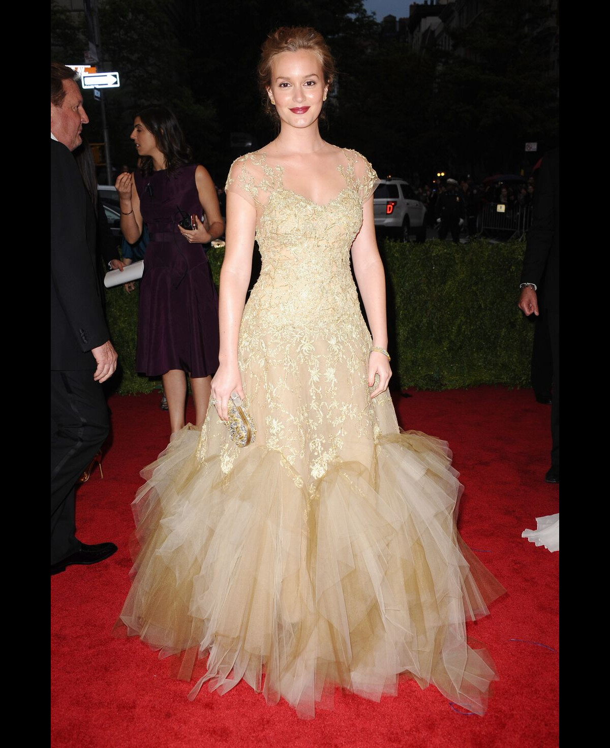 Photo : Leighton Meester en Marchesa au MET Ball à New York le 7 mai ...